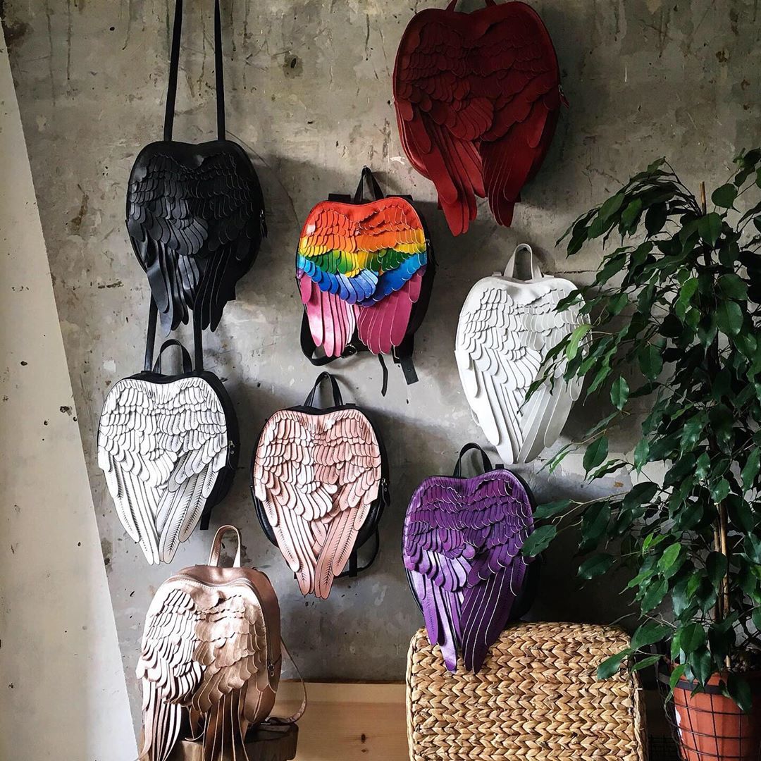 These Unique Leather Backpacks Look Like Real Feathery Wings - My Daily ...
