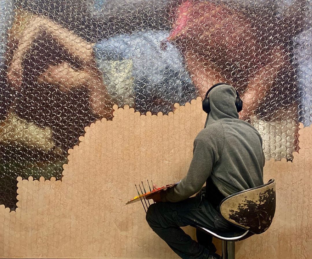 Darian Mederos is Creating Amazing Bubble Wrap Portraits - My Daily ...