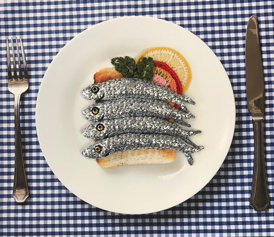 Crochet Artists Kate Jenkins Knits Delightful Food-Inspired Creations